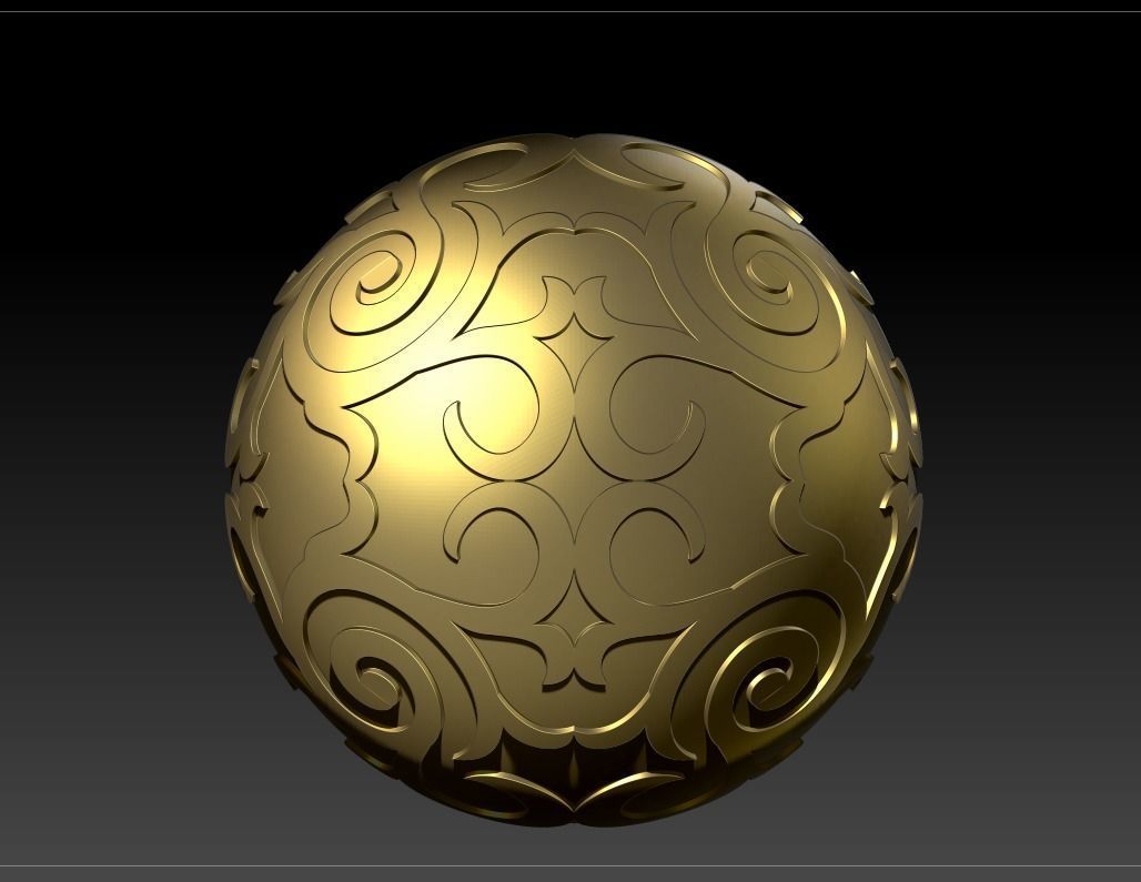Relief 3D hollow sculpture ball model design download 3D model 3D ...