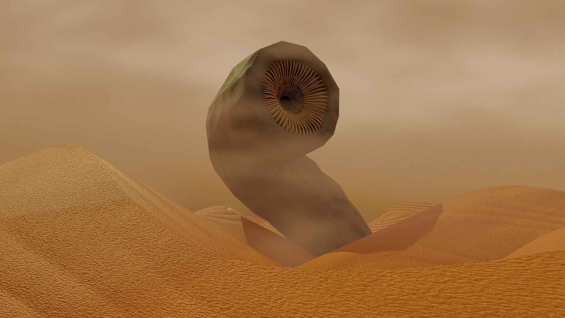 dune sandworm free 3D model | CGTrader