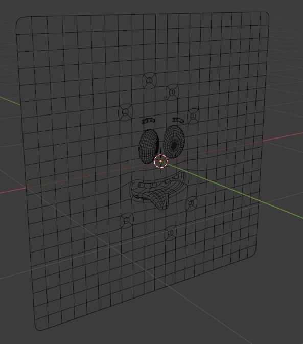 Sponge spongebob squarepants face with holes free 3D model | CGTrader