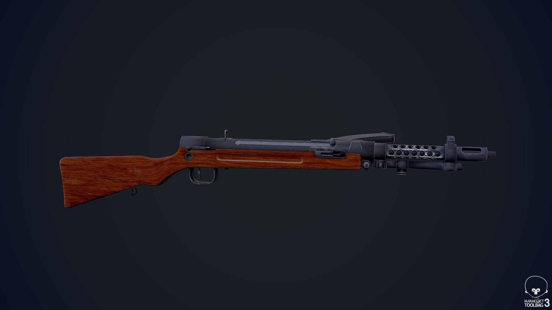 3D model Type 100 weapons VR / AR / low-poly | CGTrader