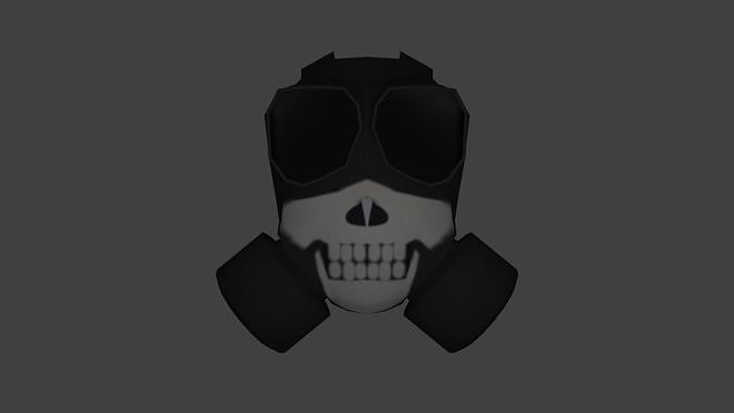Ghost Gasmask free 3D model | CGTrader