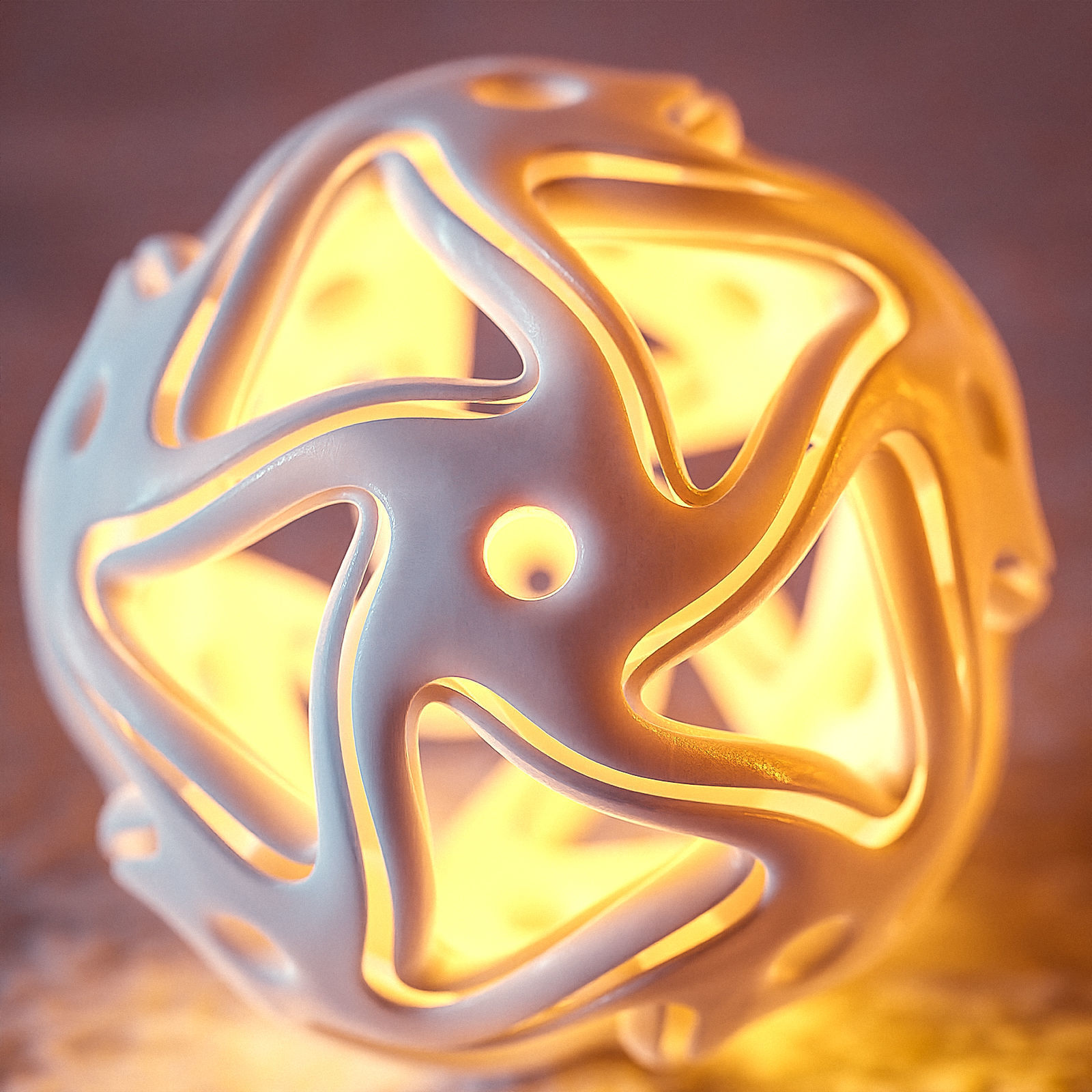 Linked Starball Twisted Loop 3D model 3D printable | CGTrader