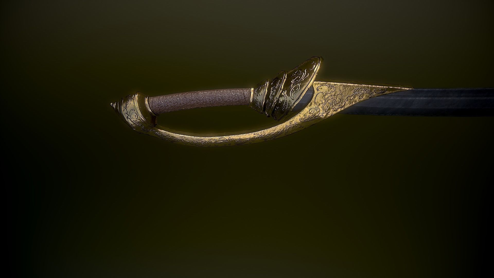 3D model Pirate Saber VR / AR / low-poly | CGTrader