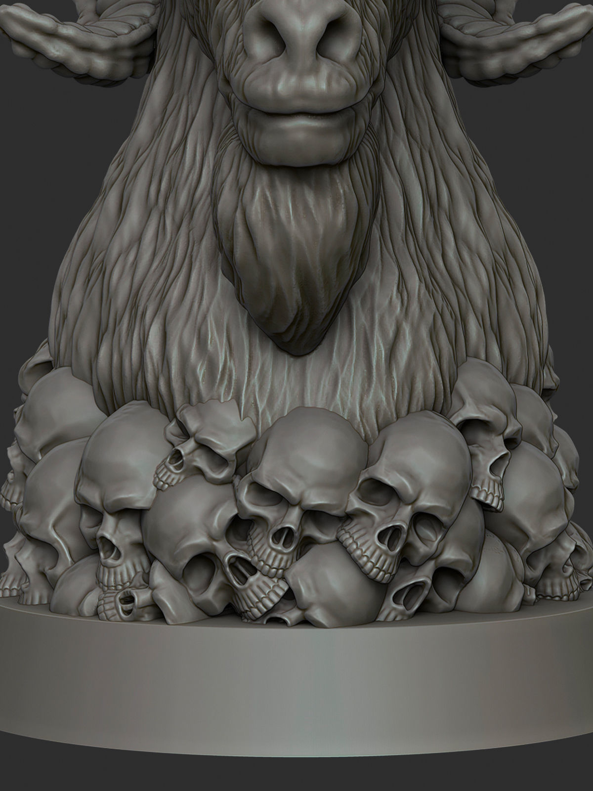 Baphomet Bust 3D model 3D printable | CGTrader