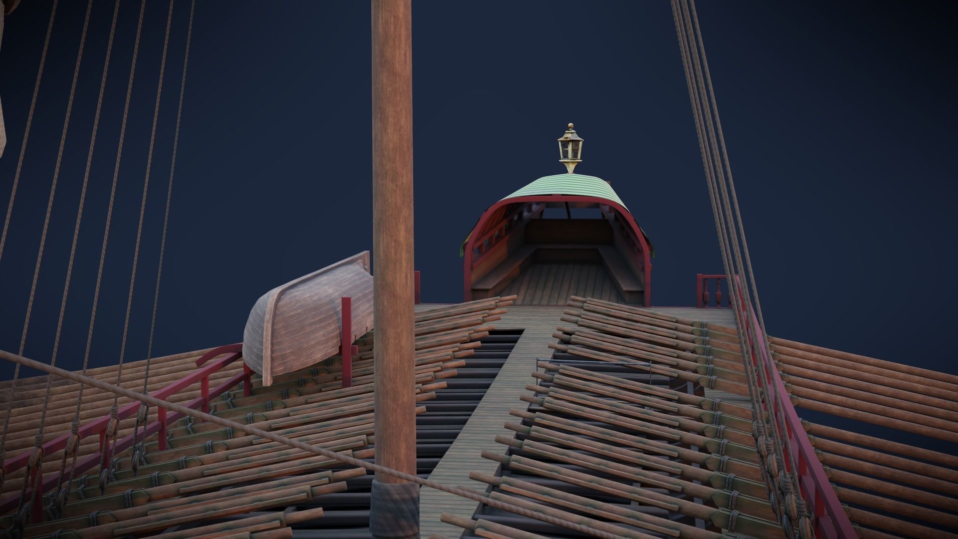 3D model Medieval Galley VR / AR / low-poly | CGTrader