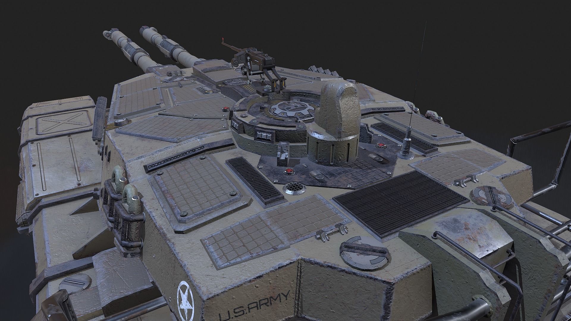3D model Type 61 tank VR / AR / low-poly | CGTrader
