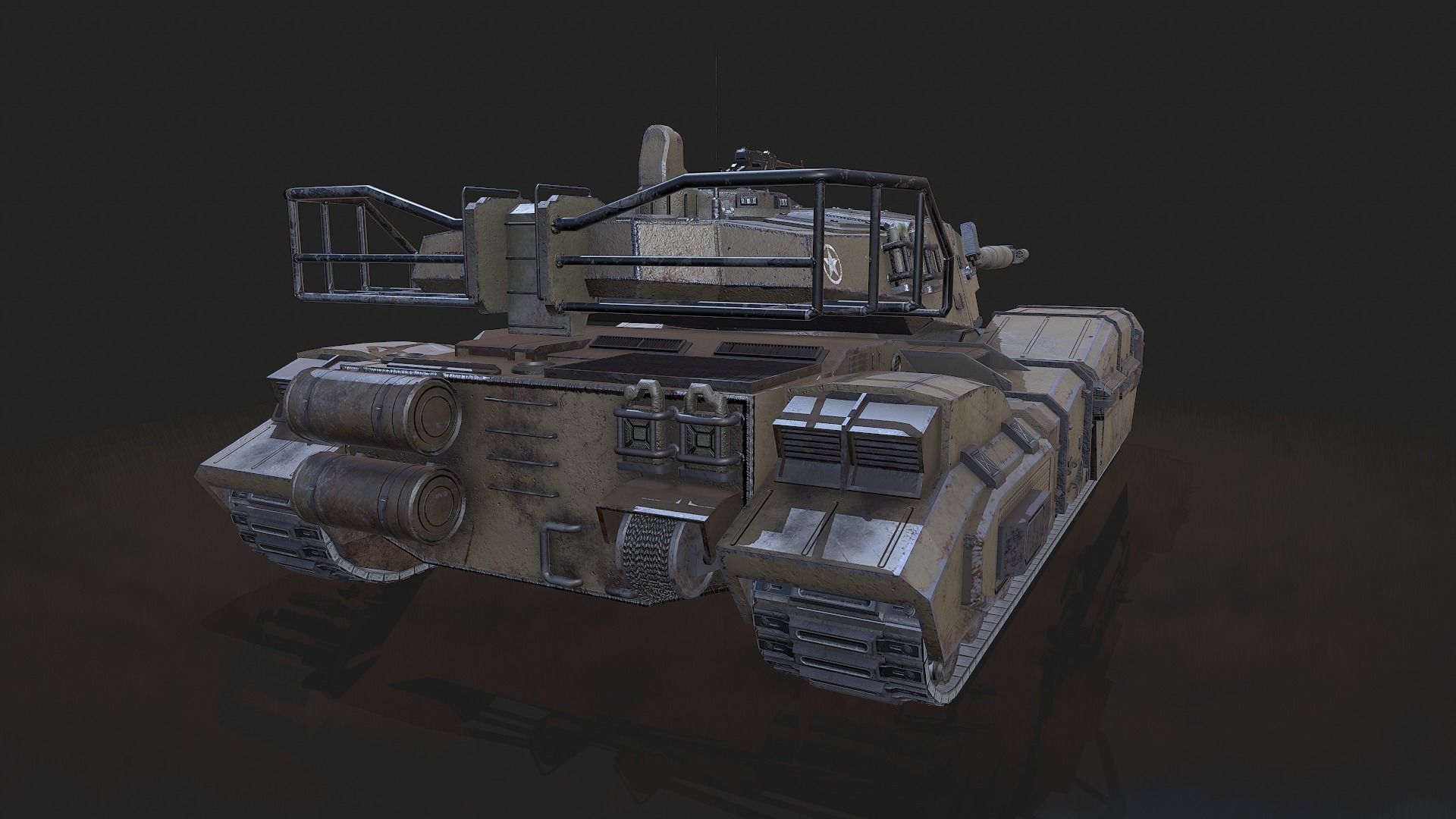 3D model Type 61 tank VR / AR / low-poly | CGTrader