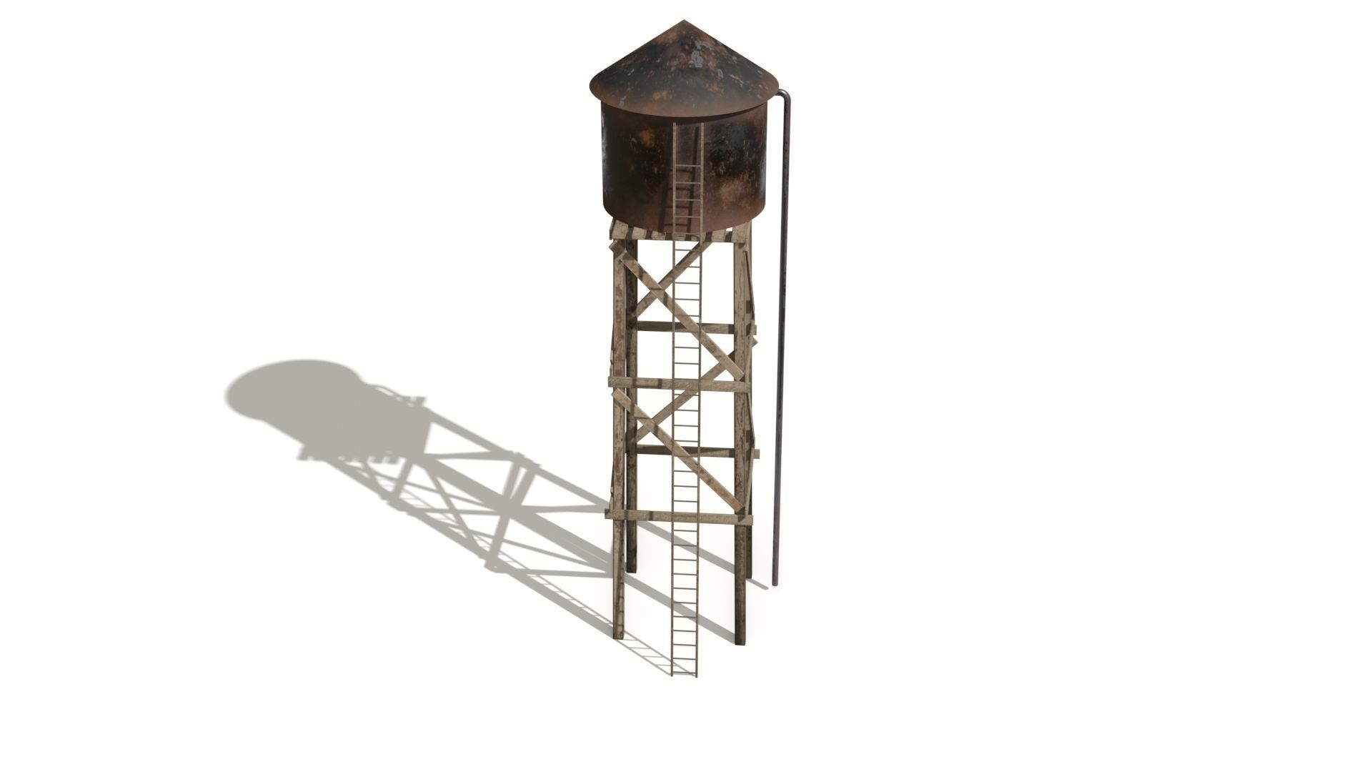 3D model Water tower 3D model VR / AR / low-poly | CGTrader