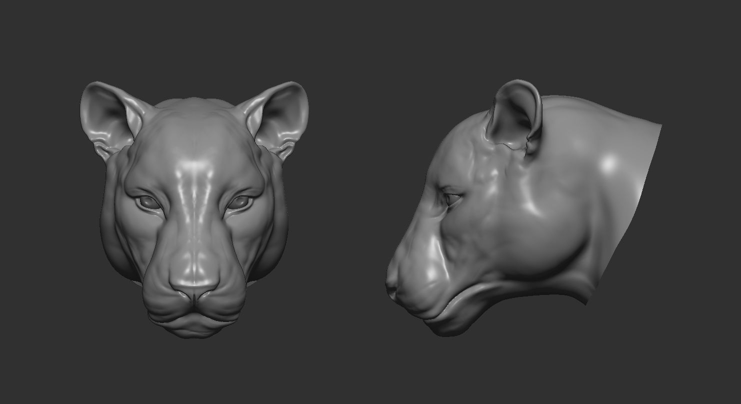 Tigers head 3D model 3D printable | CGTrader