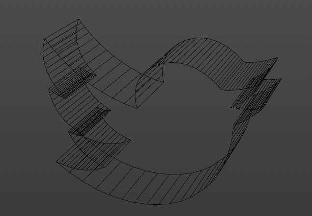 Twitter Logo with Animation 3D 3D model animated | CGTrader
