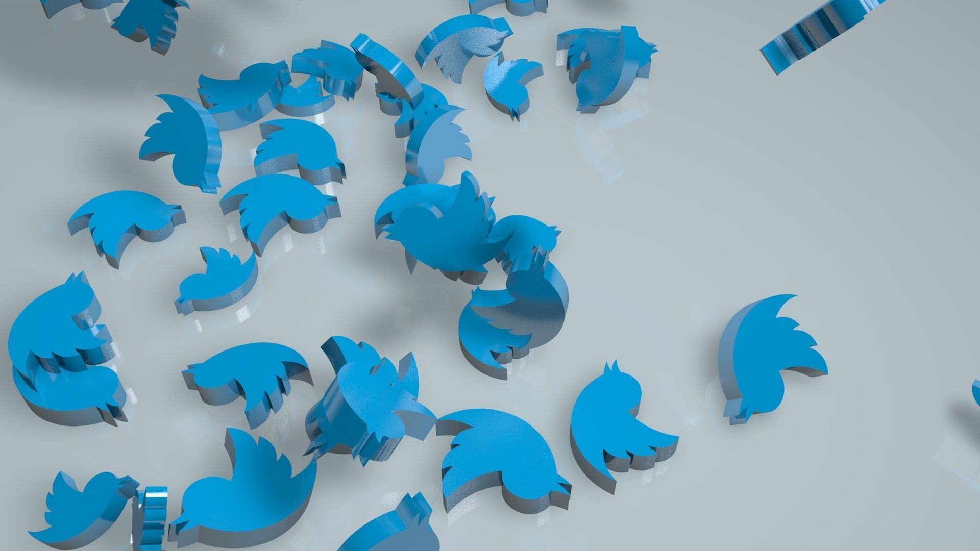 Twitter Logo with Animation 3D 3D model animated | CGTrader