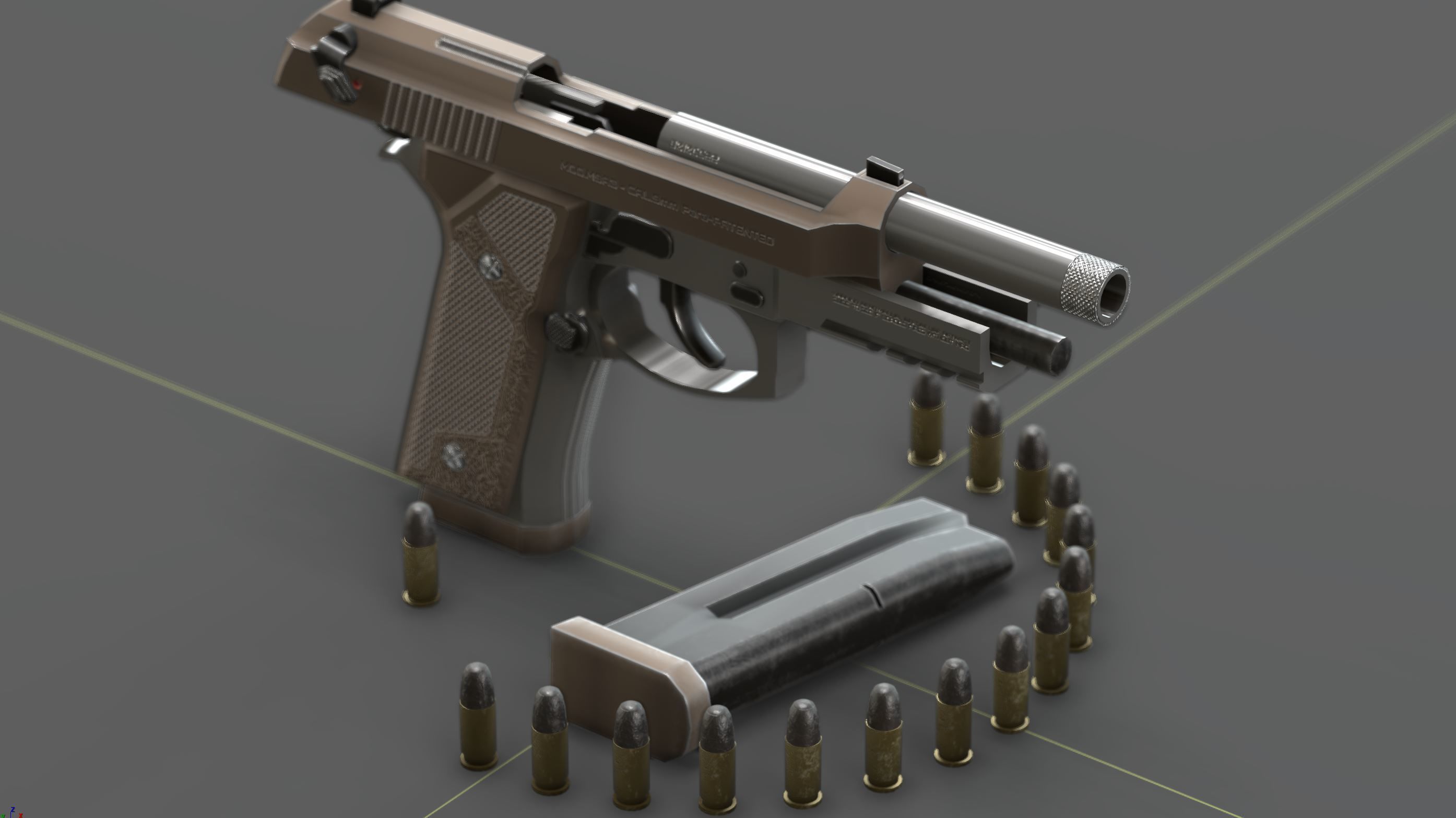 3D model Beretta M9A3 VR / AR / low-poly | CGTrader