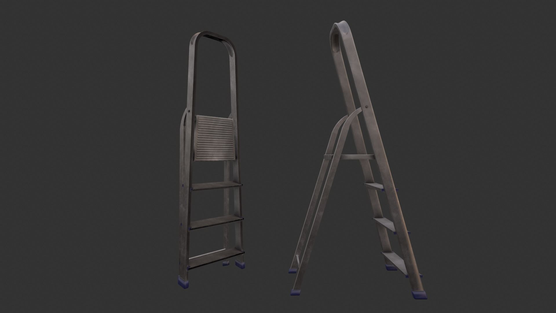 3D model Ladder Stepladder PBR gameready VR / AR / low-poly | CGTrader