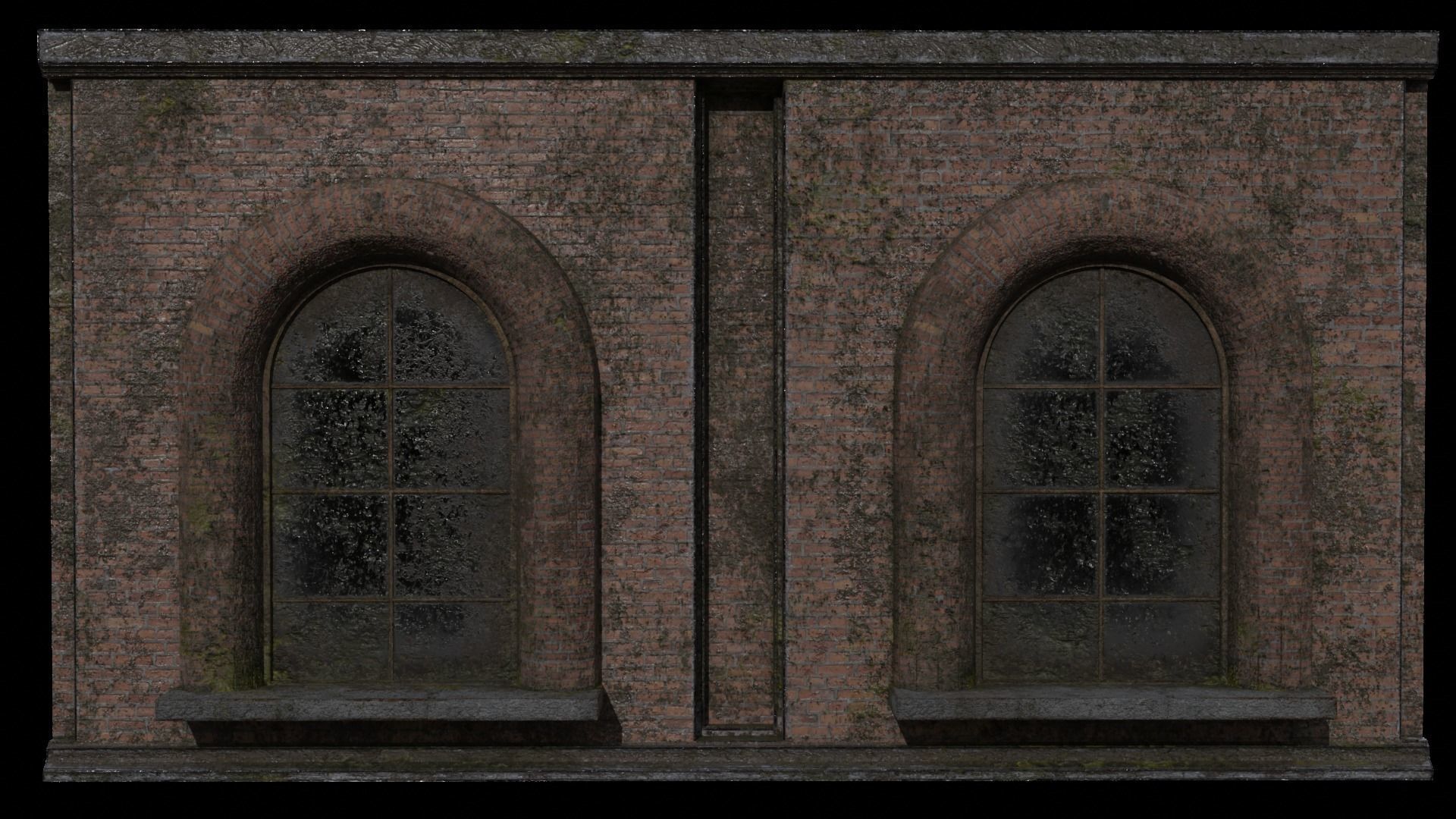 Low Poly Wall with two texture options moss wall Source Files free VR ...