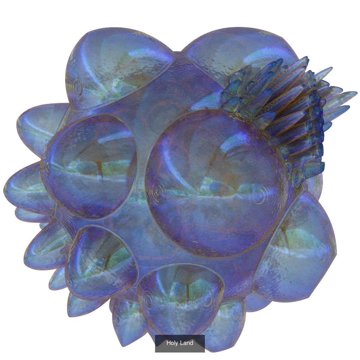 24 Blue Orbs 3D Model Collection | CGTrader