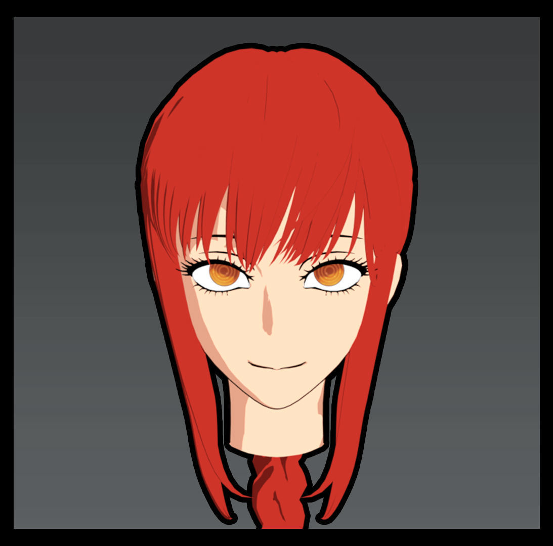 Makima Hairstyle 3D model | CGTrader