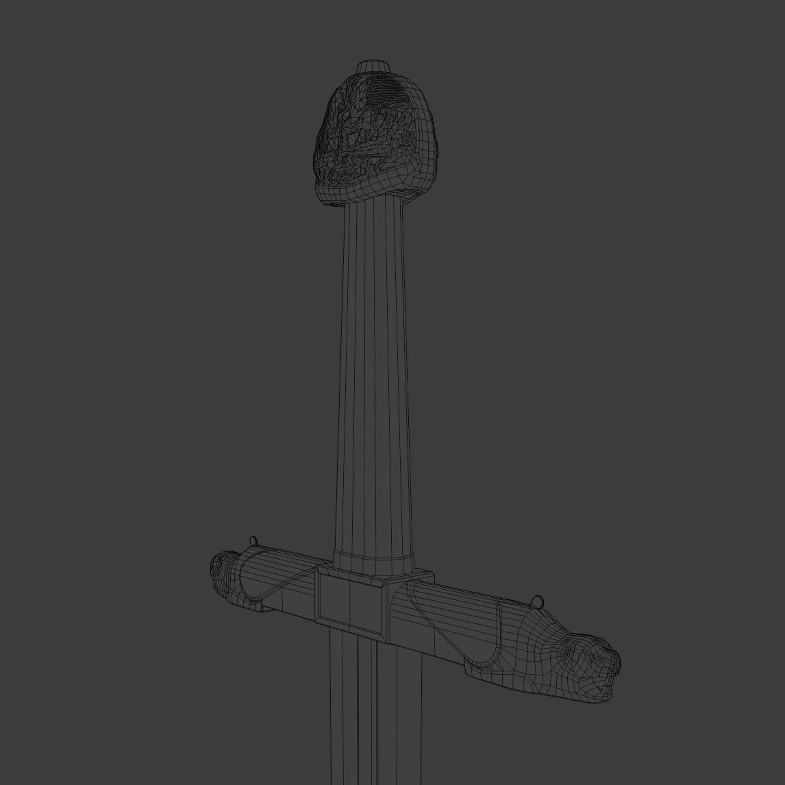 3D model Joyeuse Sword Weapon PBR low-poly game ready VR / AR / low ...