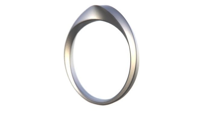 STERLING SILVER RING 3D model 3D printable | CGTrader