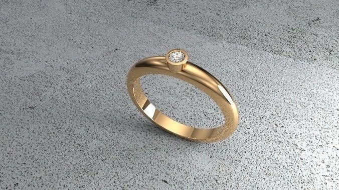 Ring Bezel 3D model 3D printable | CGTrader