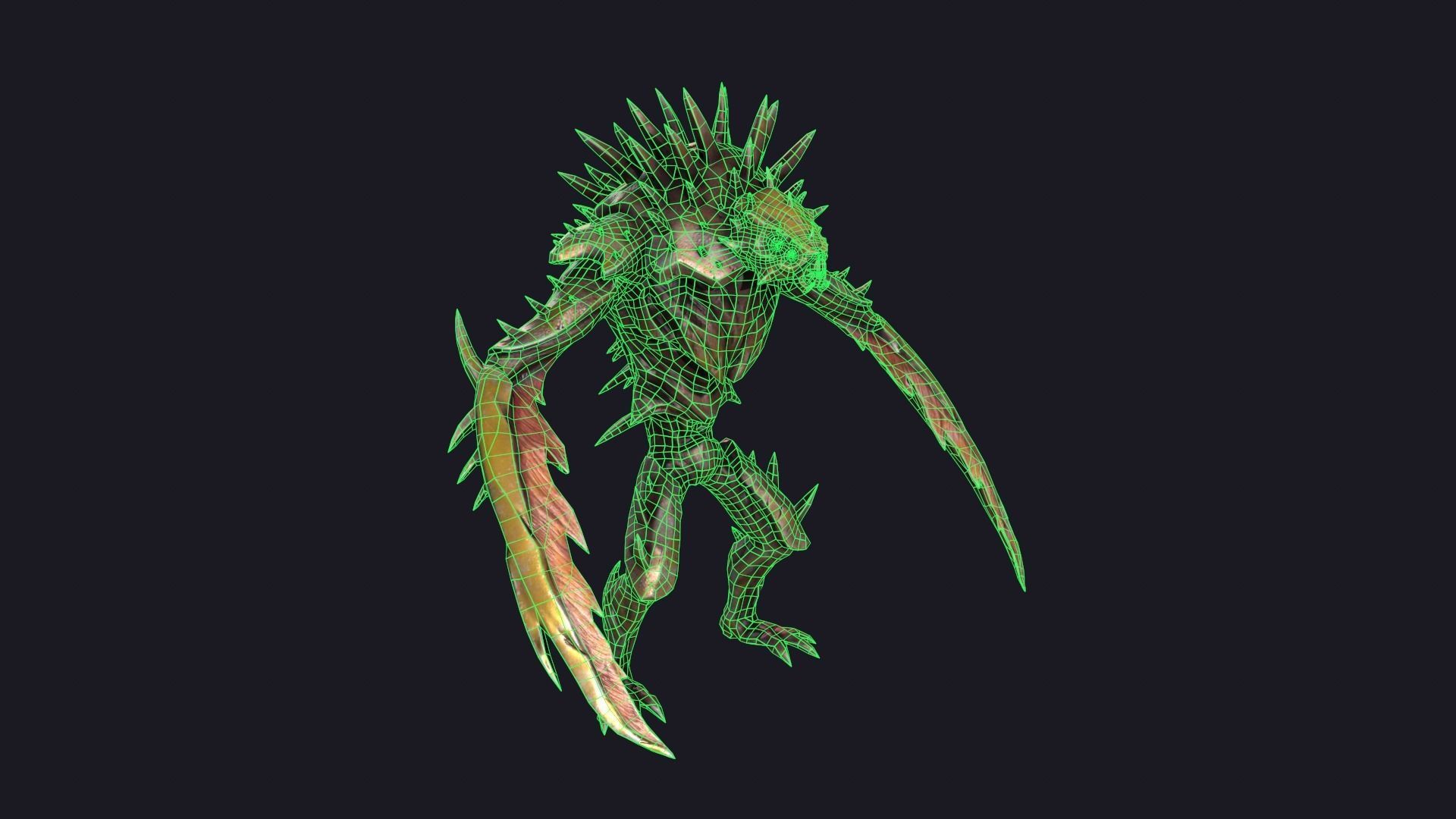 3D model Spike monster VR / AR / low-poly | CGTrader