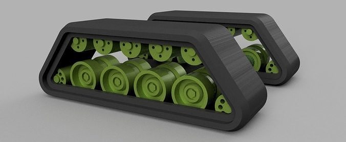 Track chain 02 rubber type free 3D model | CGTrader