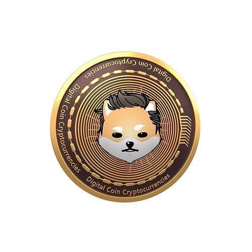 Dogelon Mars Coin v2 001 3D model | CGTrader