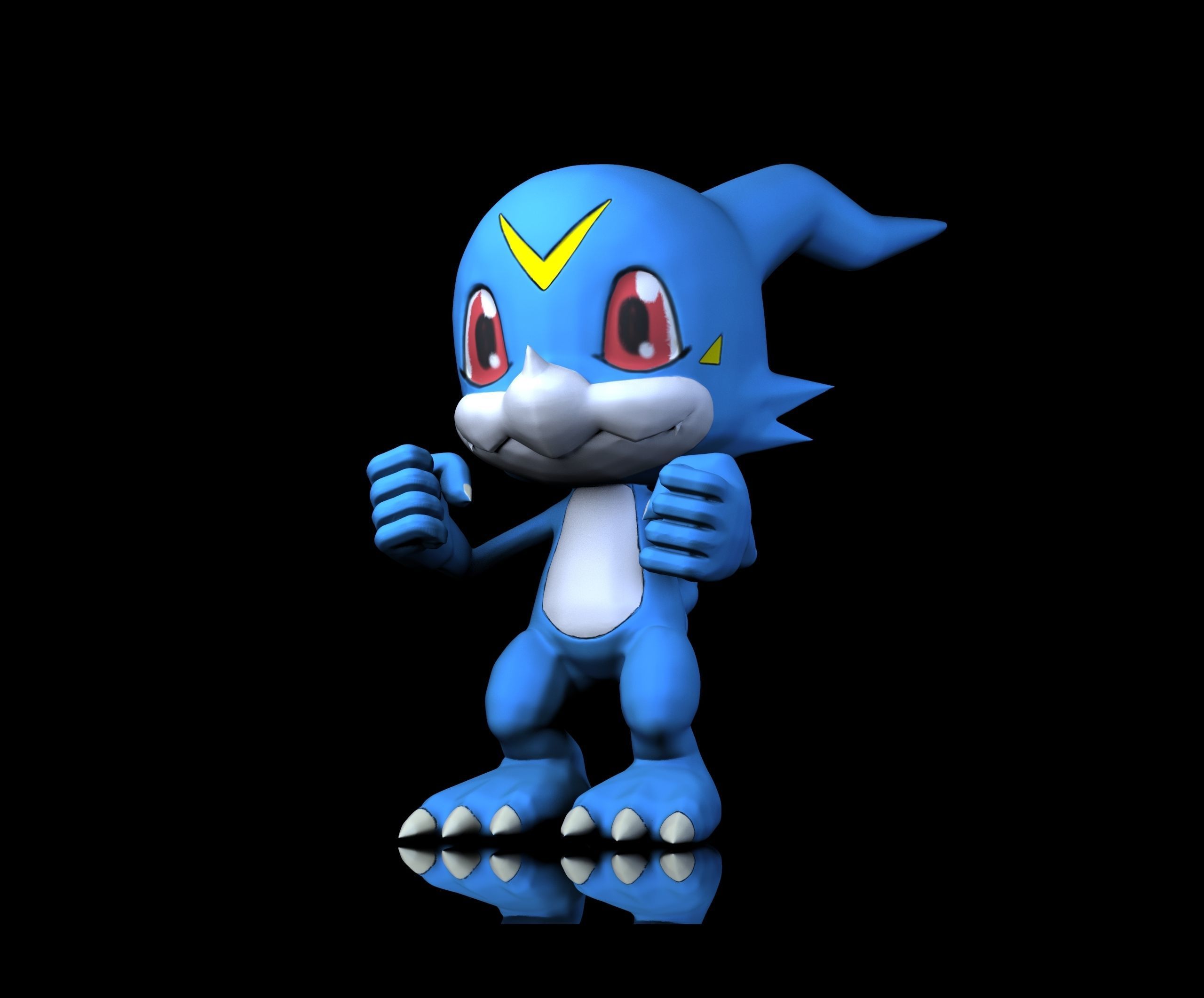 Digimon - Veemon 3D model 3D printable | CGTrader