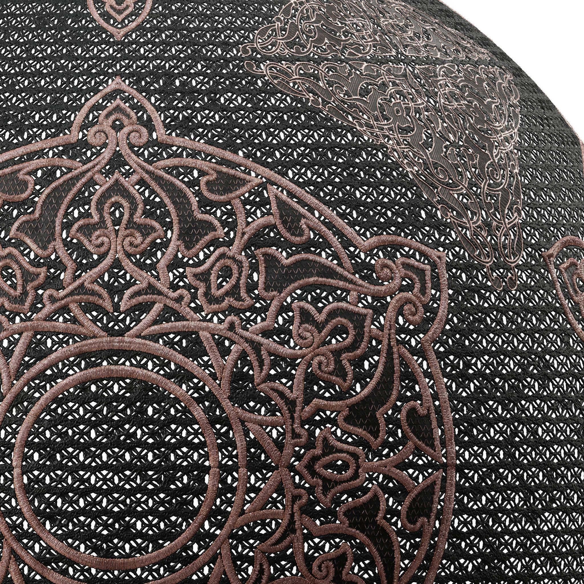 Lace Embroidery 07 - 4K - PBR - PNG - SBSAR Texture | CGTrader