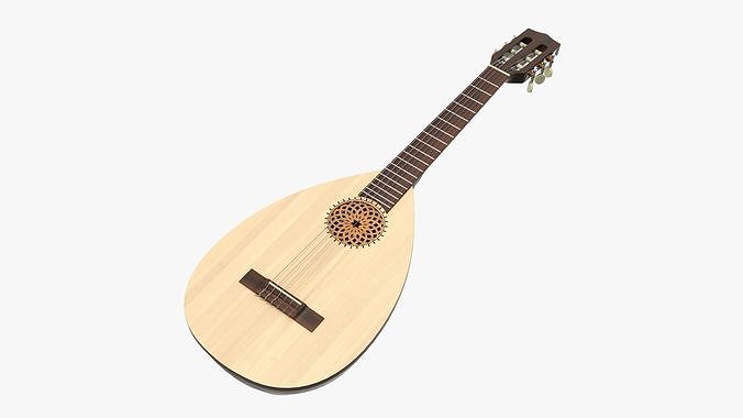 Lute string instrument 3D model | CGTrader