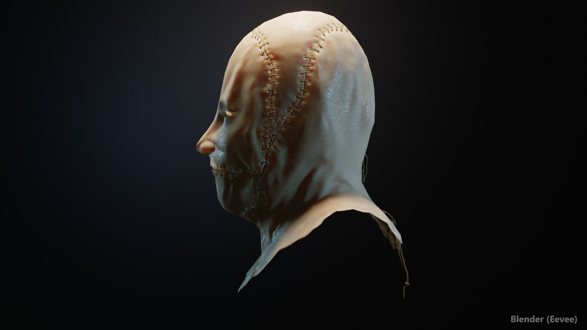 3D model Horror leather mask VR / AR / low-poly | CGTrader