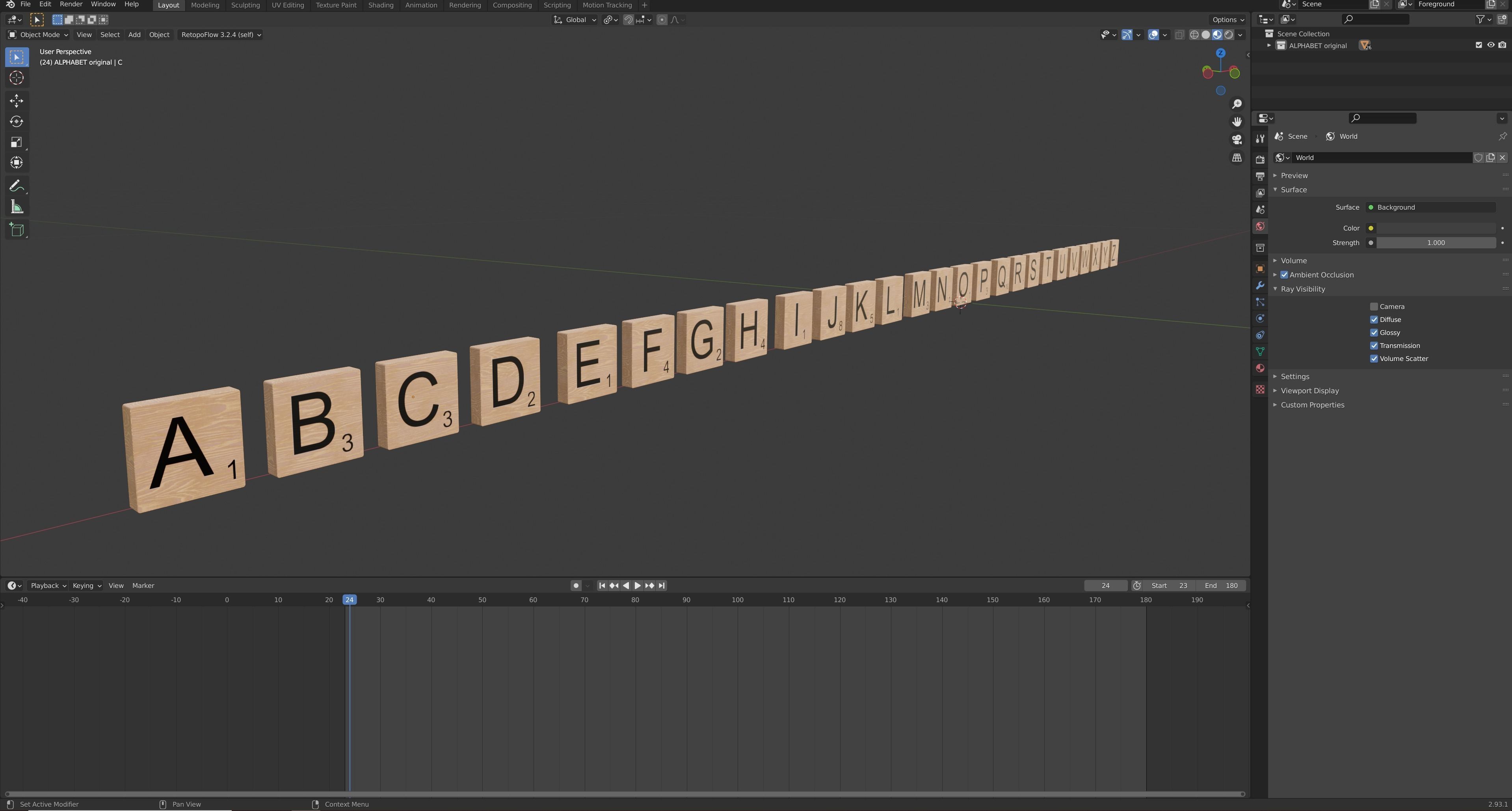Scrabble Game Tiles free VR / AR / low-poly 3D model | CGTrader