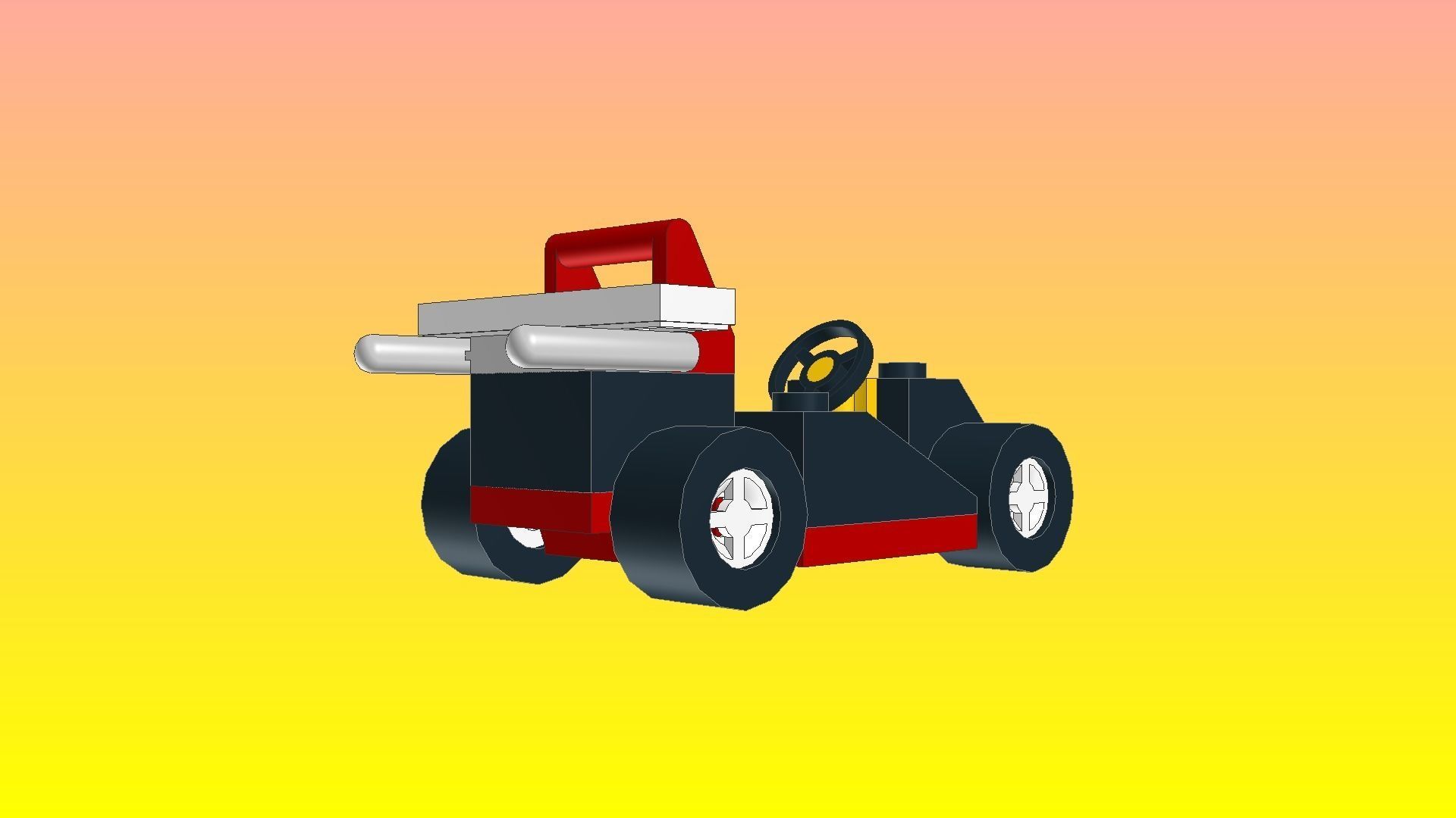 Lego Car Model 6436 3D model | CGTrader