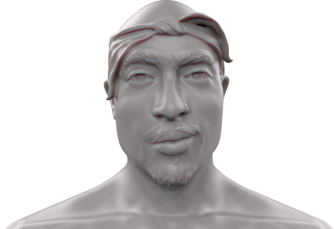 2 Pac 3D model 3D printable | CGTrader