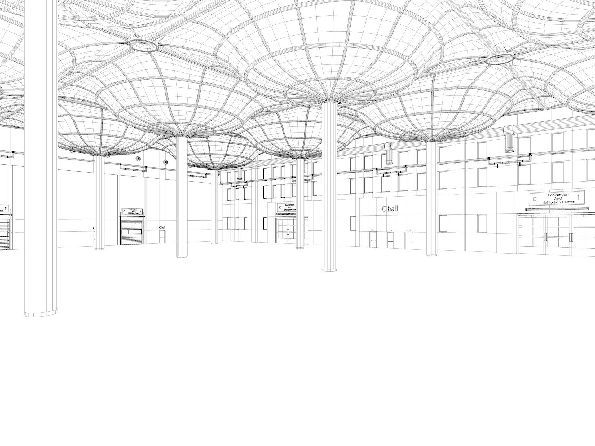 Convention And Exhibition Center 3D model | CGTrader