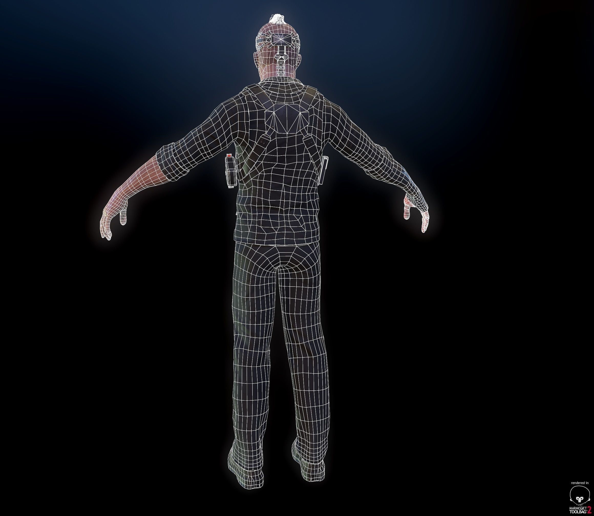 3D model Cyberpunk detective VR / AR / low-poly | CGTrader