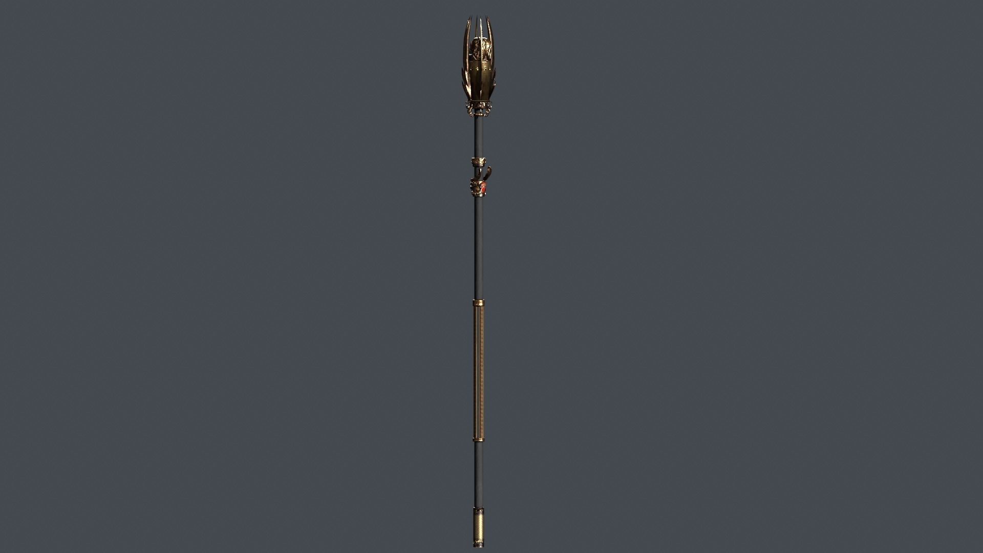 3D model Cursed staff VR / AR / low-poly | CGTrader
