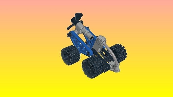 Lego Car Model 1258 3D model | CGTrader