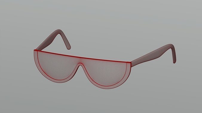 Half-frame glasses 3D model | CGTrader