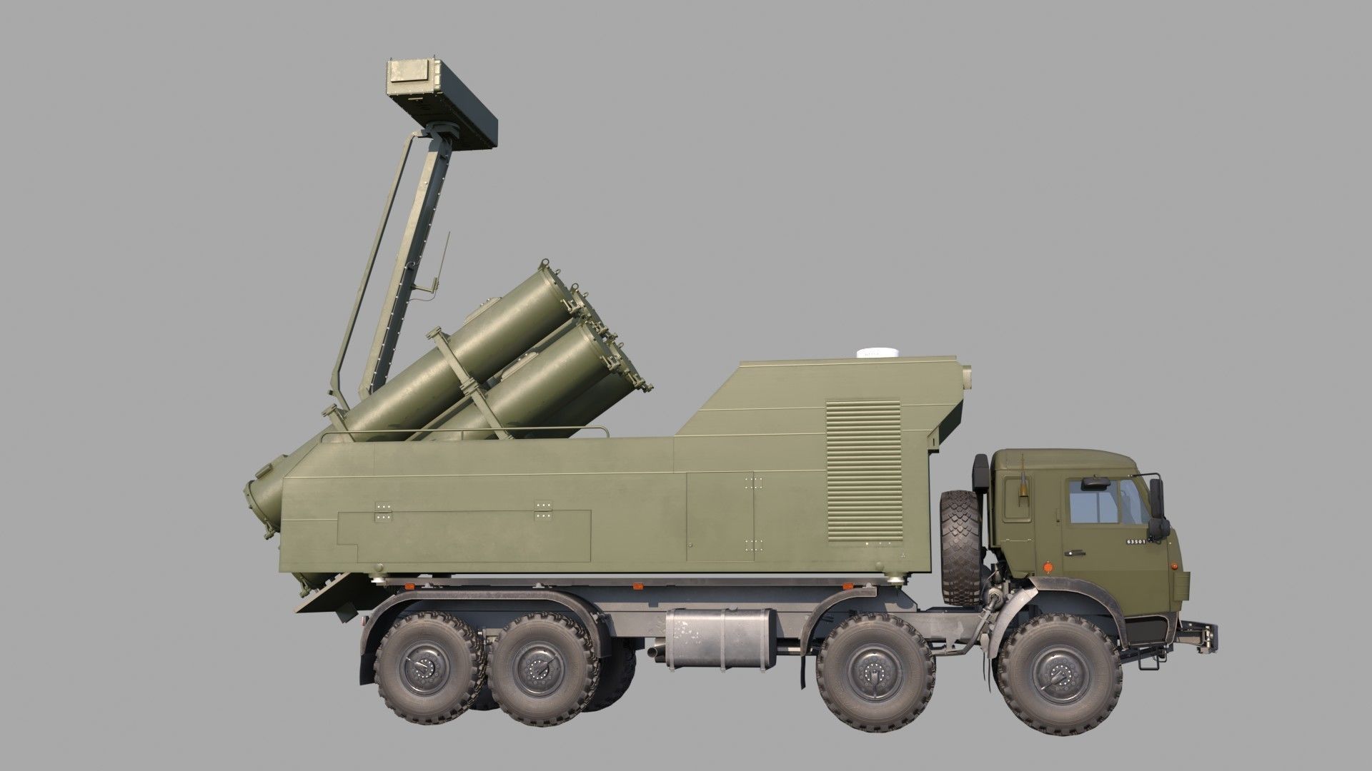Rubezh-ME Coastal defense missile system 3D model | CGTrader