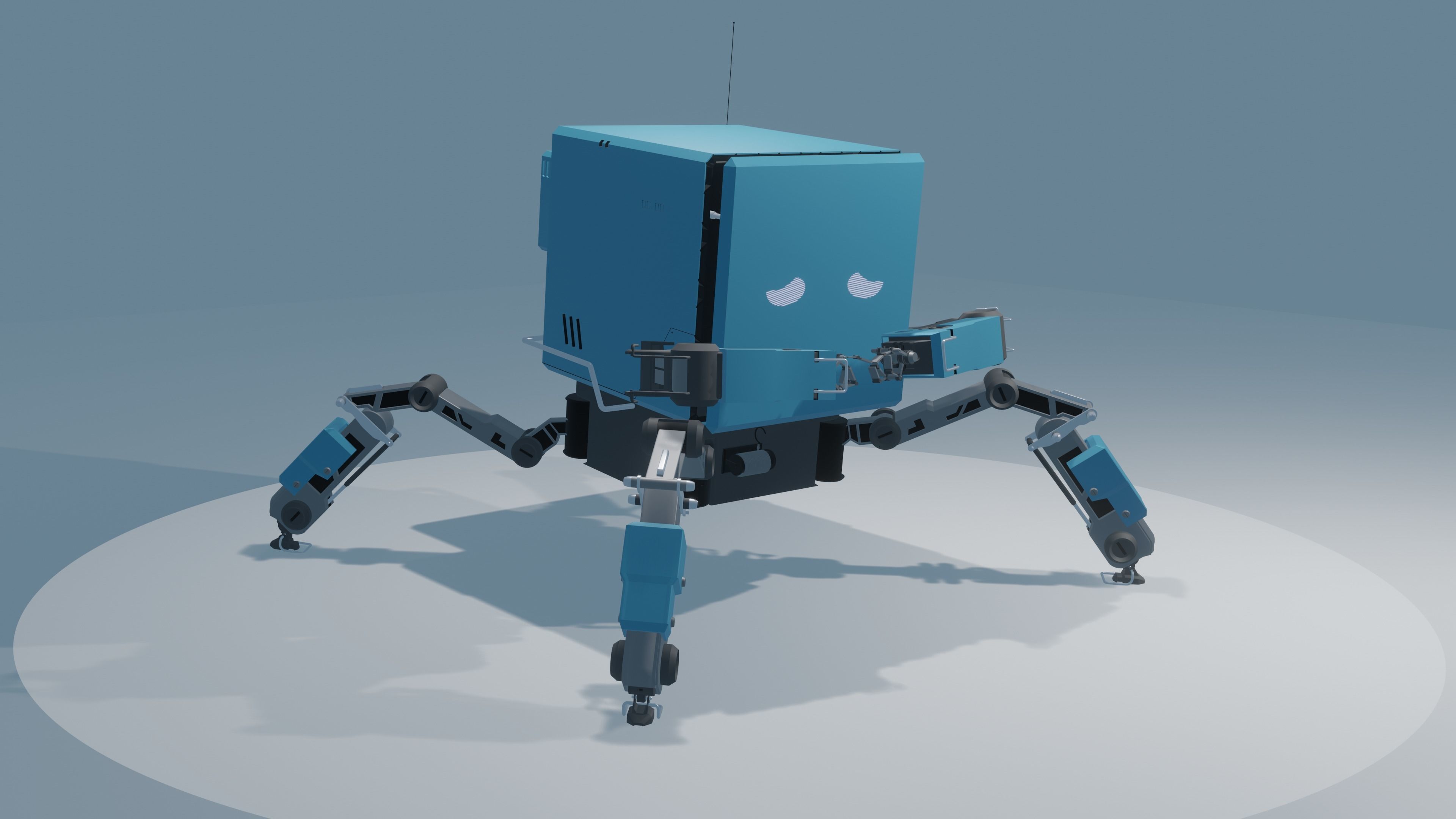 3D model Sprinkles the bot - low poly sci-fi robot 3D model VR / AR ...