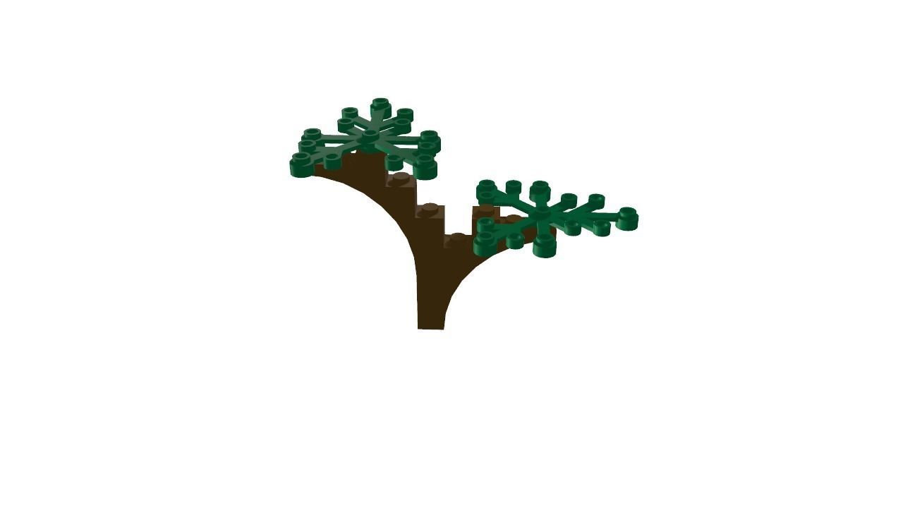 Lego Tree Model 0028 free 3D model | CGTrader