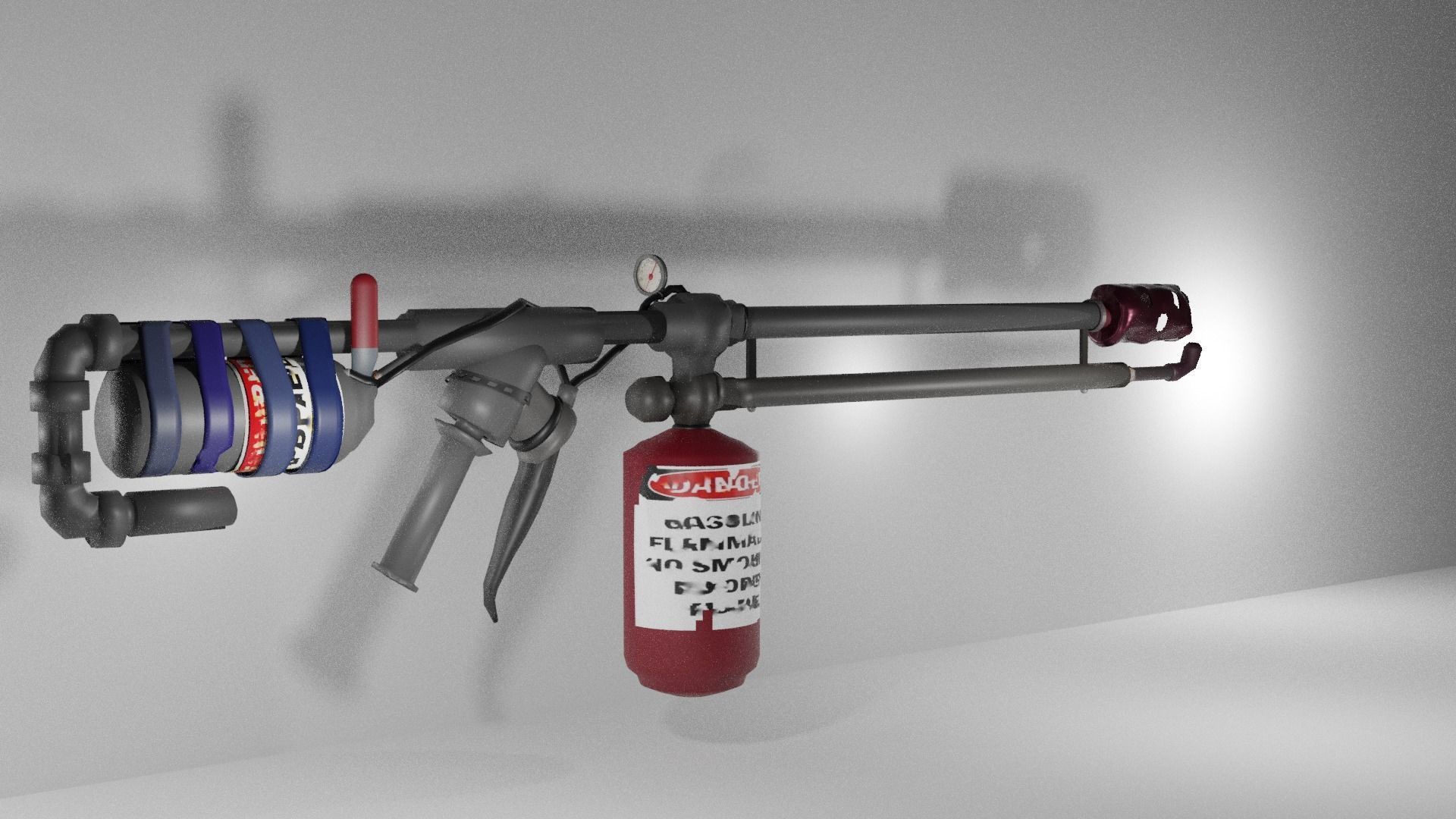 flamethrower free VR / AR / low-poly 3D model | CGTrader
