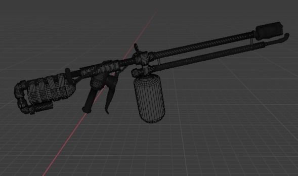 flamethrower free VR / AR / low-poly 3D model | CGTrader
