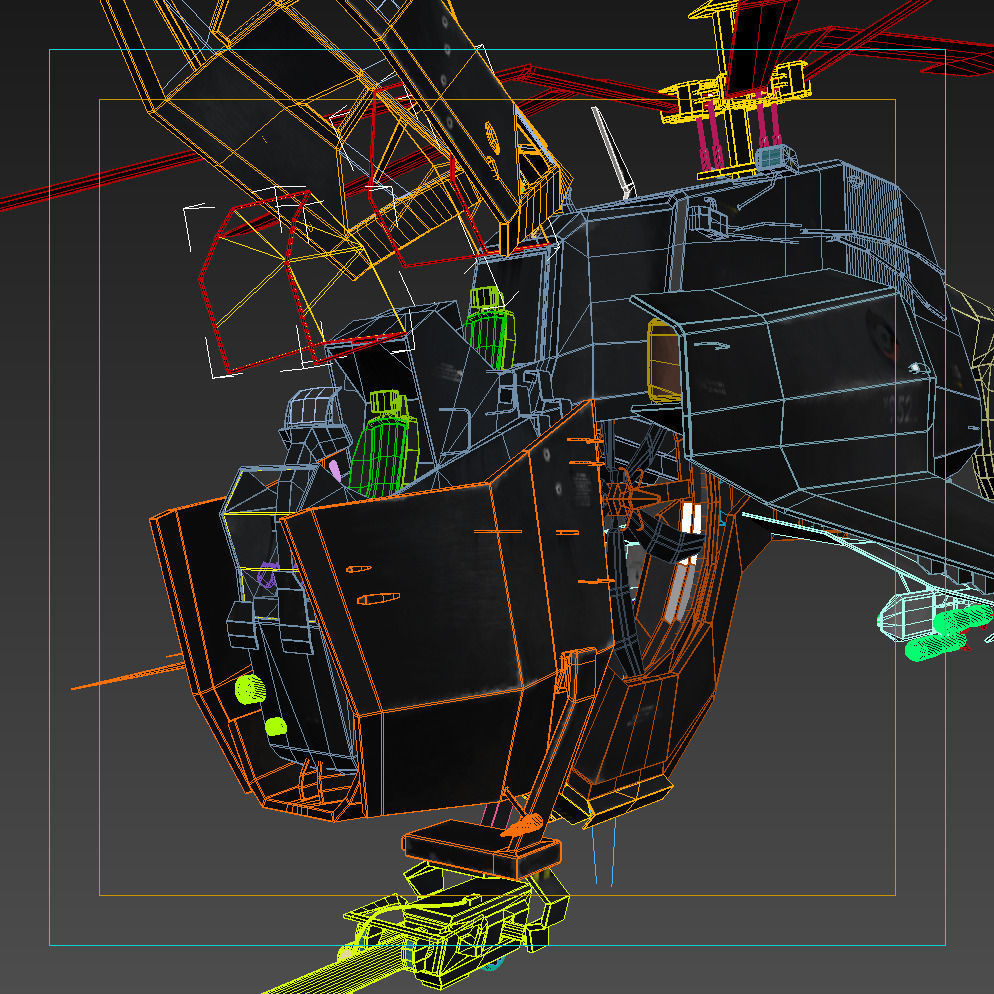 Combine Helicopter - Hunter-Chopper 3D model animated rigged | CGTrader