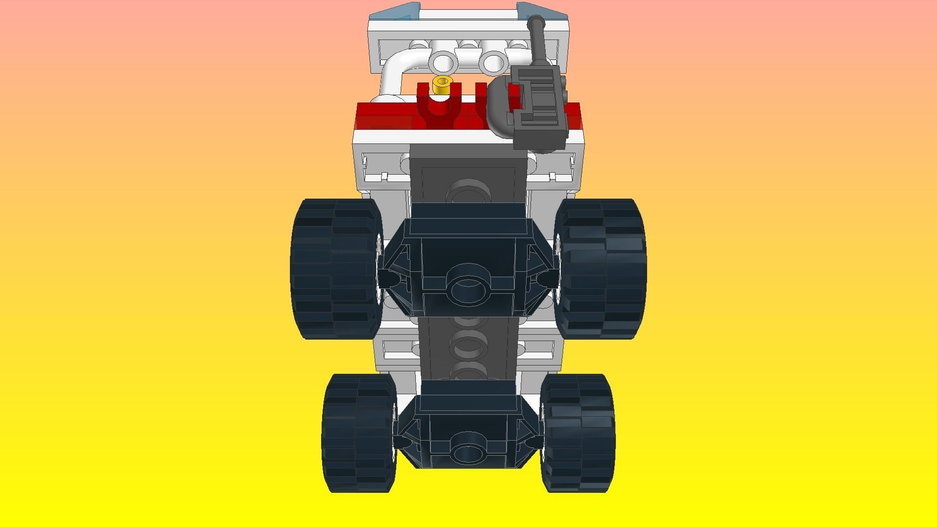 Lego Firefighters car Model 901 3D model | CGTrader