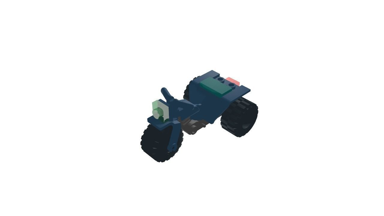 Lego Motorcycle Model 6732 free 3D model | CGTrader