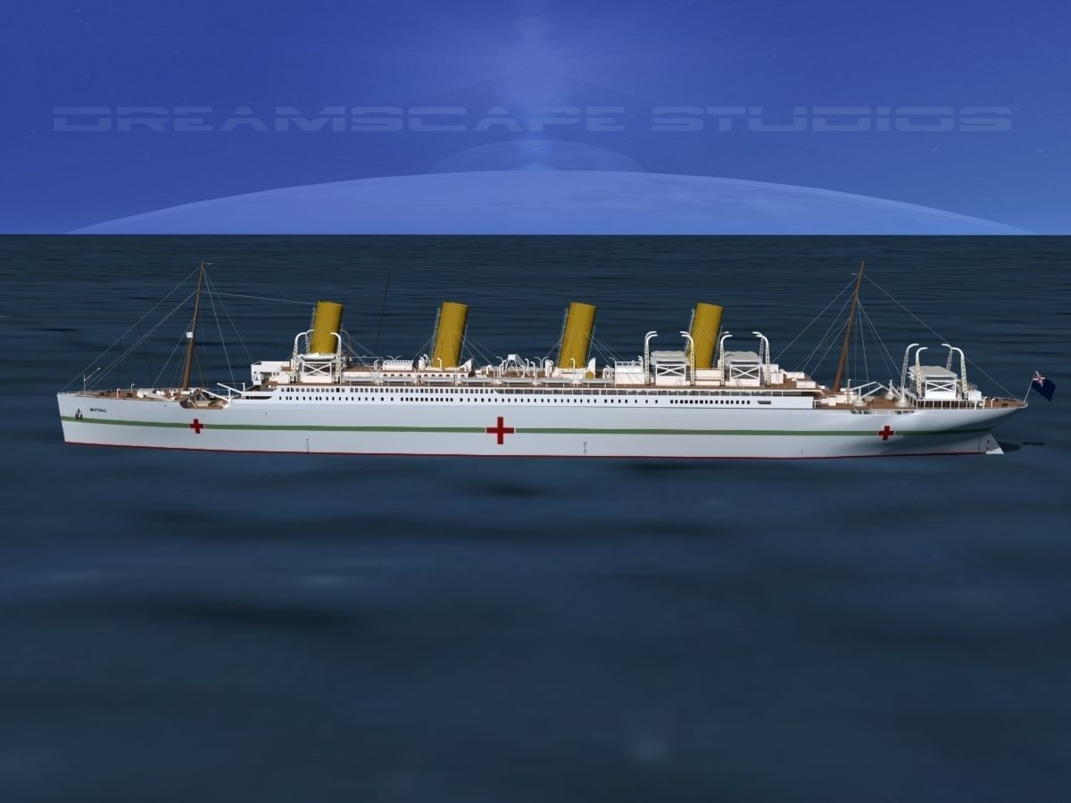 HMHS Britannic 3D model rigged | CGTrader