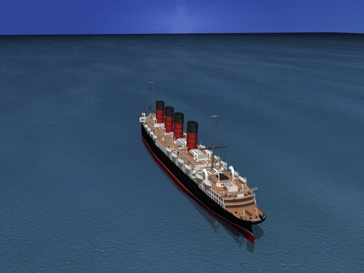 RMS Lusitania 3D model rigged | CGTrader