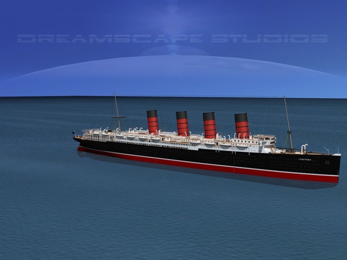 RMS Lusitania 3D model rigged | CGTrader