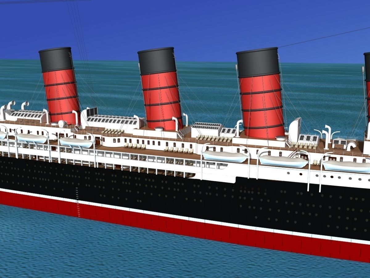 RMS Lusitania 3D model rigged | CGTrader